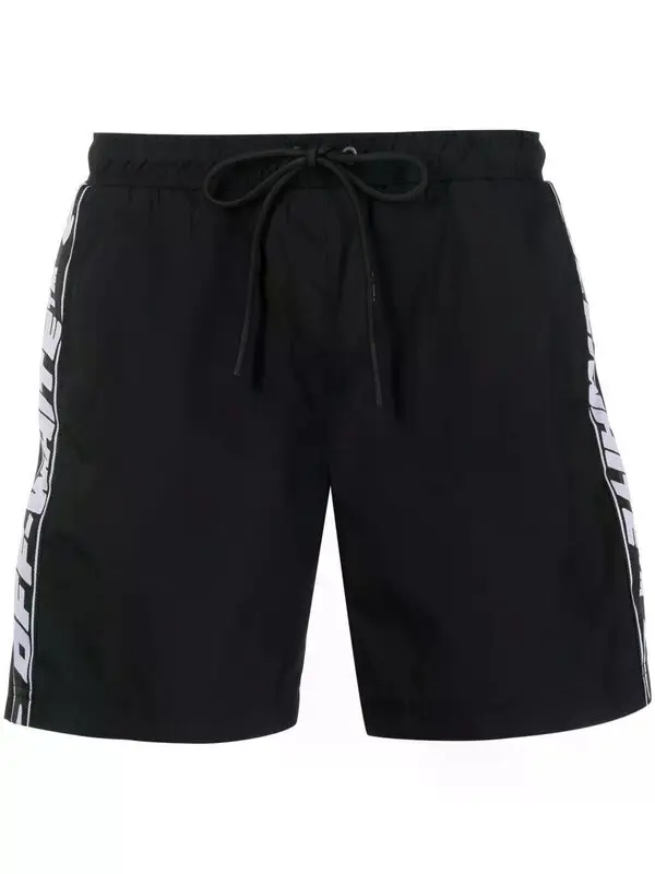 Off-White Logo-tape Swim Shorts
