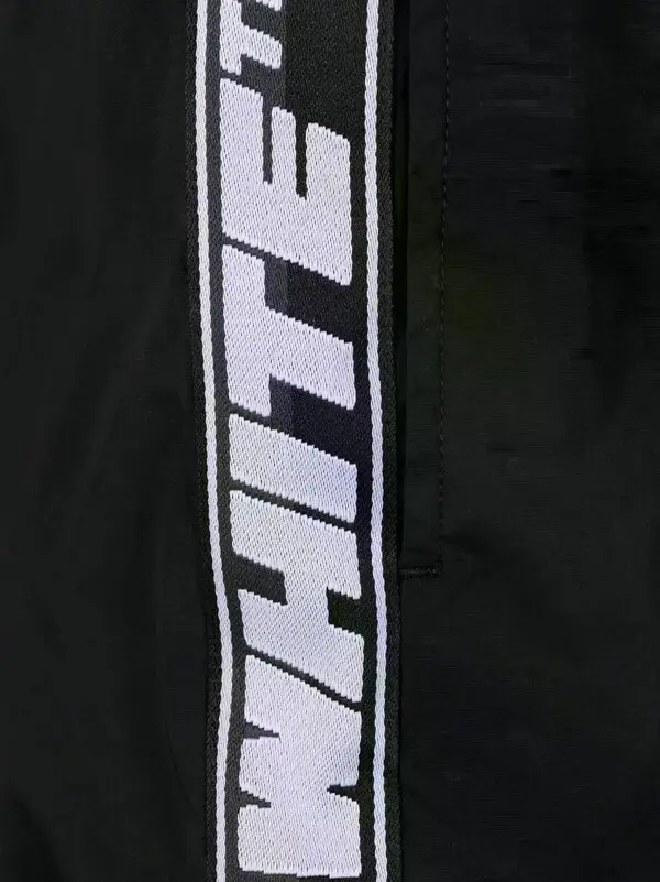 Off-White Logo-tape Swim Shorts