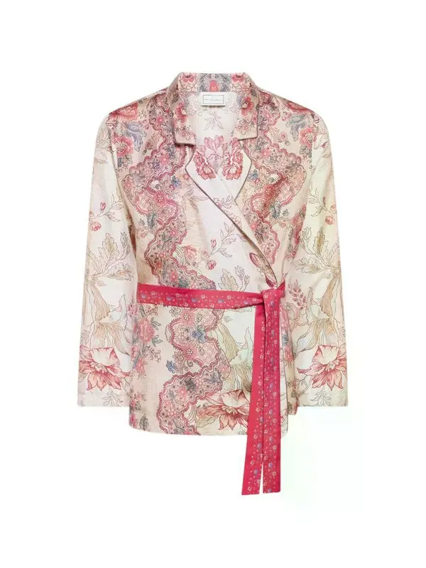PIERRE-LOUIS MASCIA Floral-patterned Sash Jacket