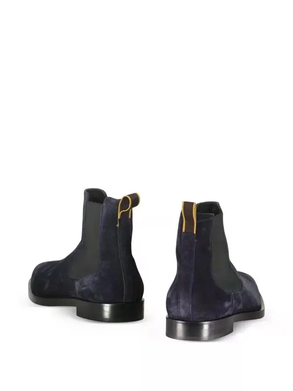 MOORER Borgoni Elastic-detail Suede Boots