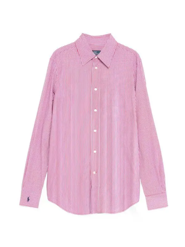 Polo Ralph Lauren Logo-embroidered Striped Shirt - Red