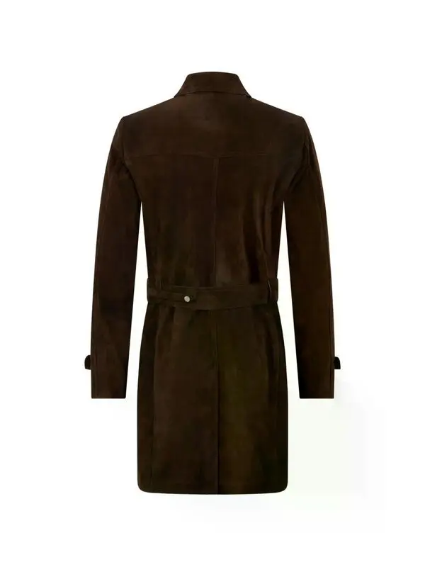 MOORER Belted Double-breasted Coat