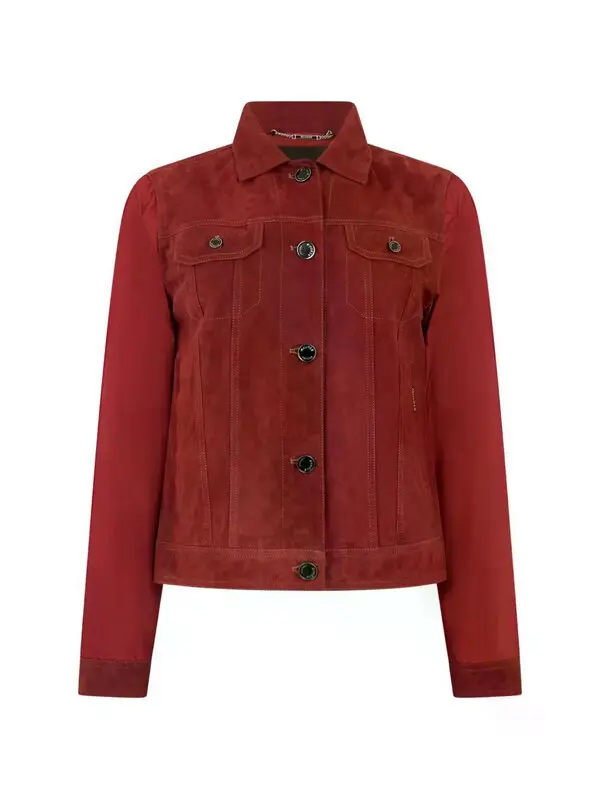MOORER Button Suede Jacket
