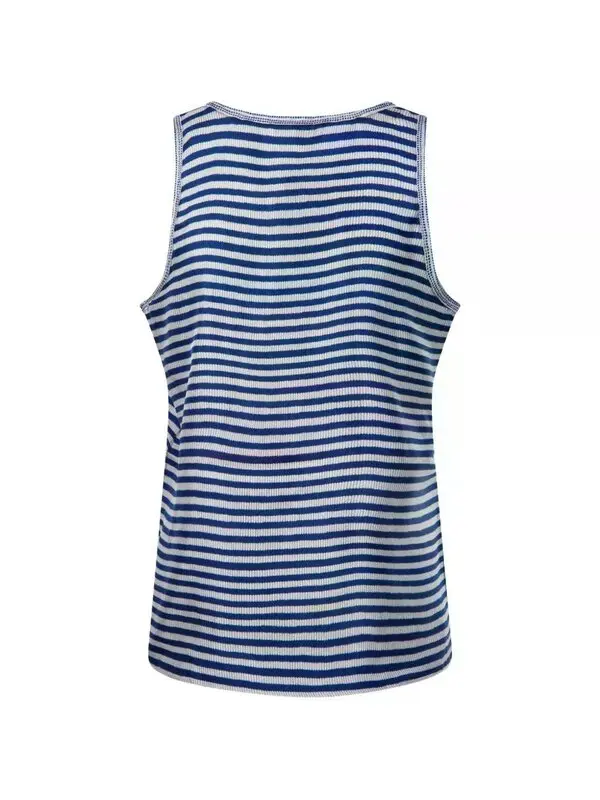 PIERRE-LOUIS MASCIA Striped Tank Top - Blue