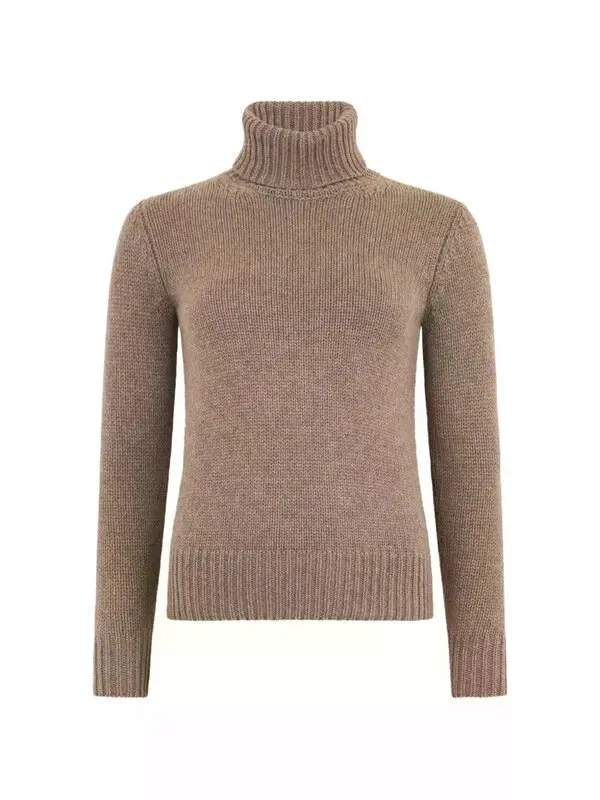 MOORER Ribbed Knit Turtleneck Sweater