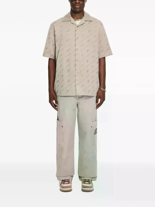 Off-White Owr Jacquard Bowling Shirt - Neutrals