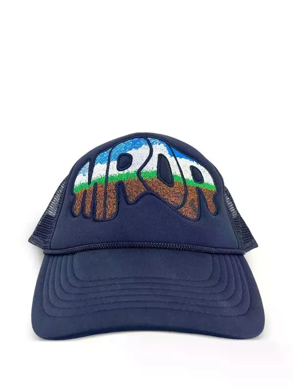 WHO DECIDES WAR BY EV BRAVADO Graphic Cap - Blue