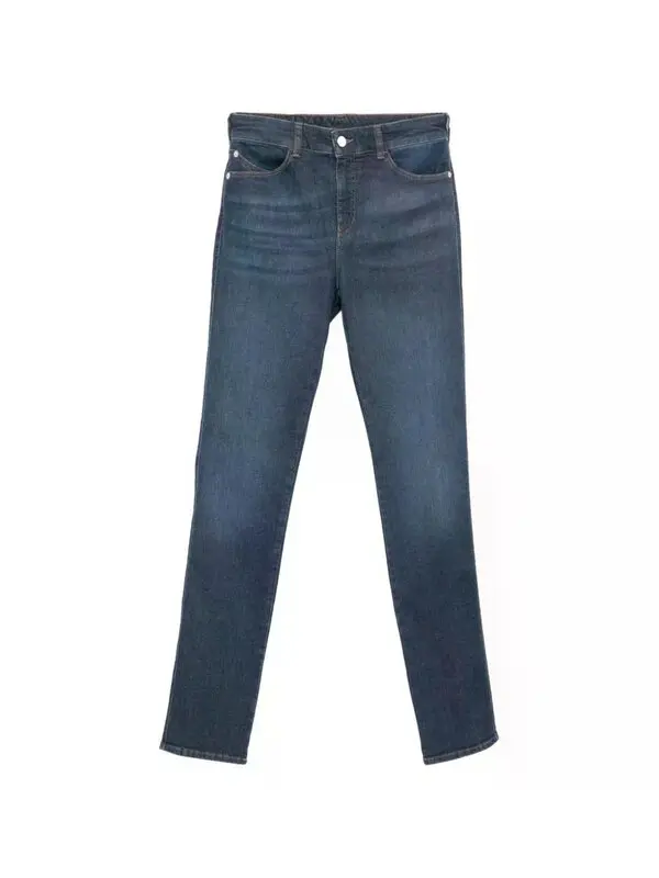 Emporio Armani Embroidered Jeans - Blue