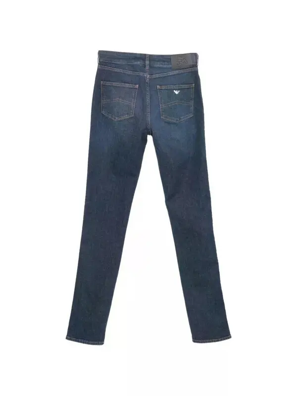 Emporio Armani Embroidered Jeans - Blue