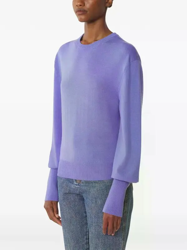 LANVIN Ribbon-detail Sweater - Purple