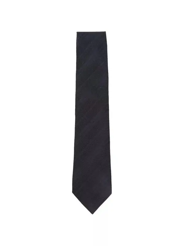 TOM FORD Striped Necktie - Black
