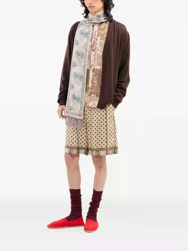 PIERRE-LOUIS MASCIA Geometric Jacquard Shorts