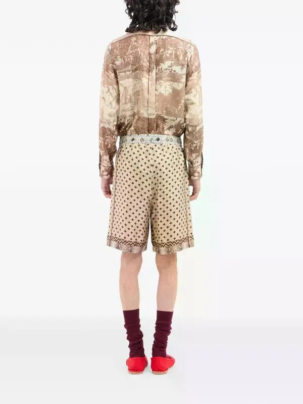 PIERRE-LOUIS MASCIA Geometric Jacquard Shorts