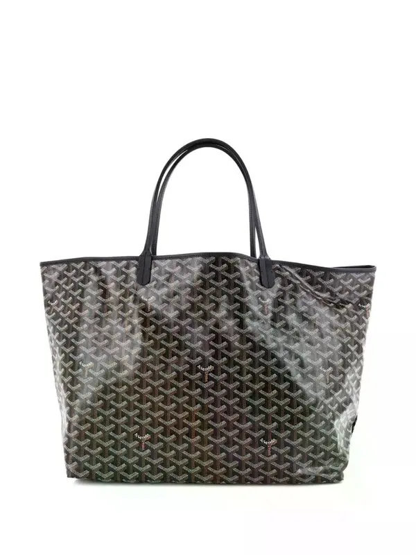 Goyard Saint Louis Coated Canvas Gm Tote Bag - Black