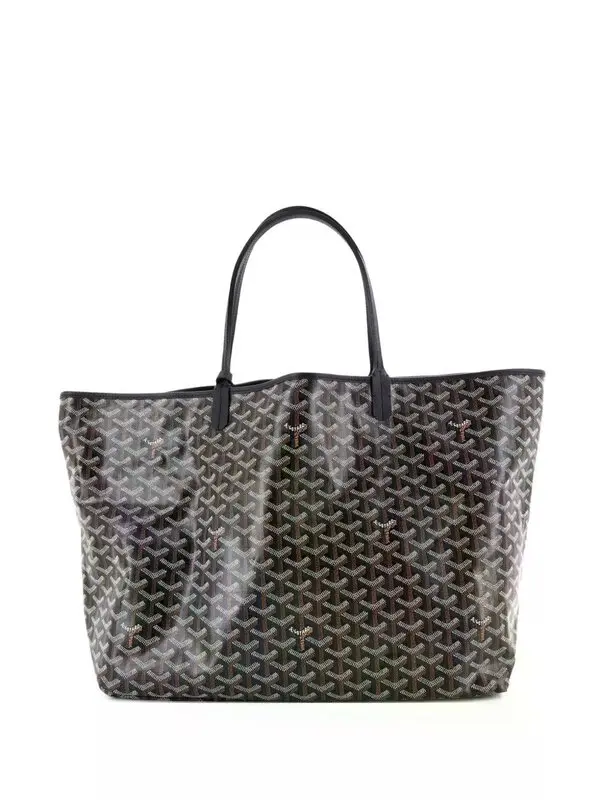 Goyard Saint Louis Coated Canvas Gm Tote Bag - Black