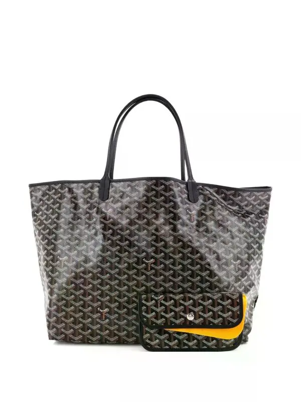 Goyard Saint Louis Coated Canvas Gm Tote Bag - Black