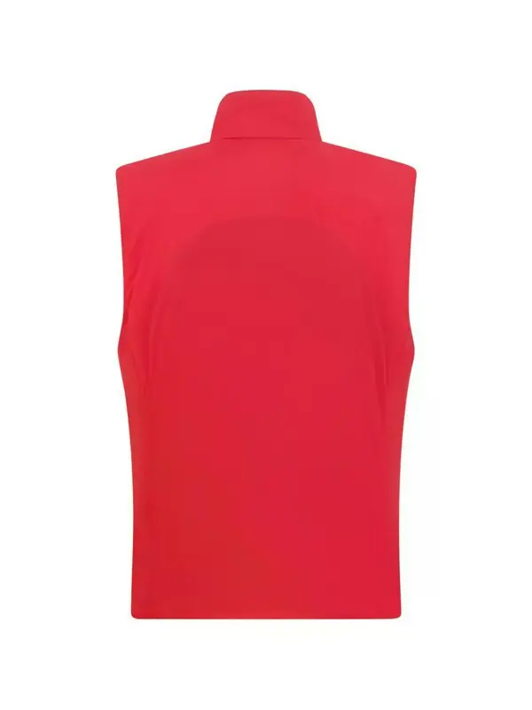 MOORER Zip Sleeveless Gilet - Red
