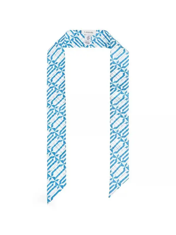 LANVIN Geometric Print Scarf - Blue