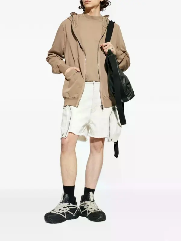 Rick Owens Zip-up Hoodie - Neutrals