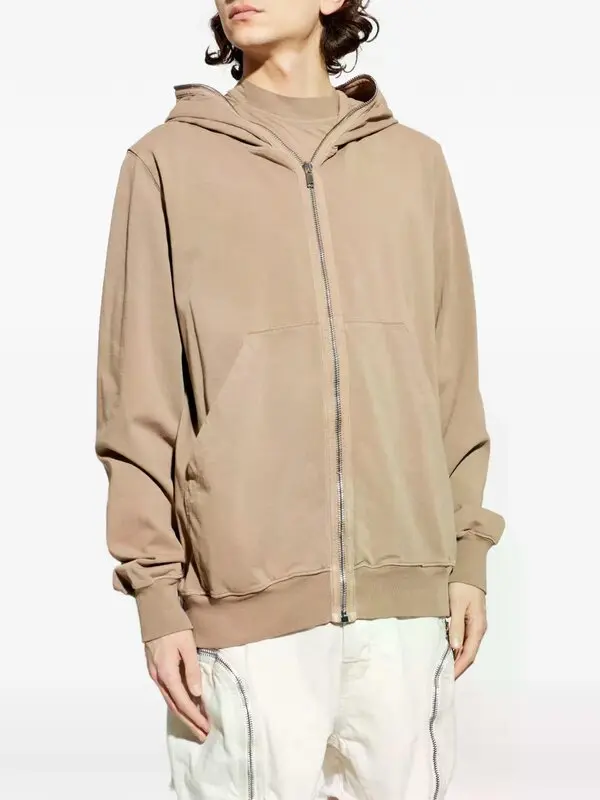 Rick Owens Zip-up Hoodie - Neutrals