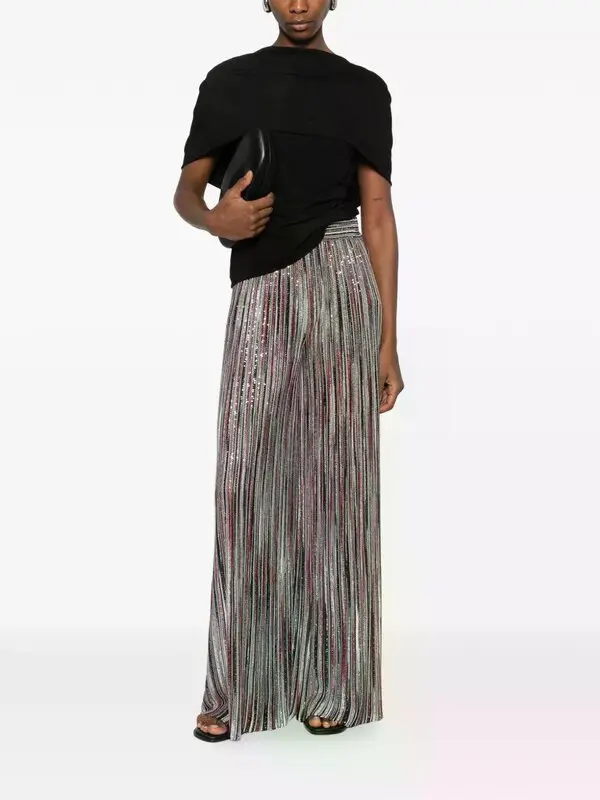 Missoni Striped Trousers - Silver