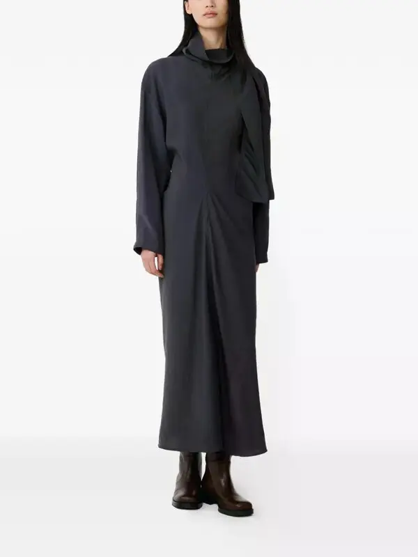 Studio Nicholson Tie Neck Asymmetric Dress