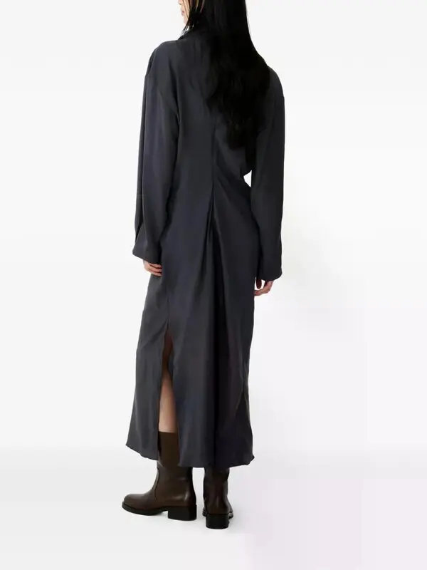 Studio Nicholson Tie Neck Asymmetric Dress