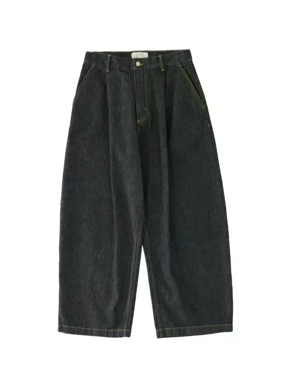 Studio Nicholson Belt-loops Wide Leg Jeans