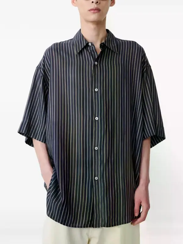 Studio Nicholson Sorono Striped Shirt - Blue