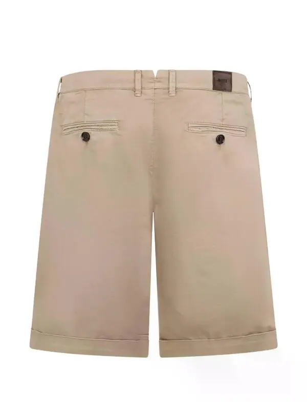 MOORER Cuffed Pleated Shorts - Neutrals