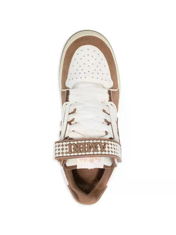 Amiri Logo Low-top Sneakers - Brown