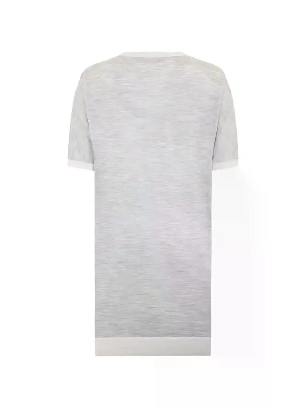 MOORER Contrasting-trim T-shirt