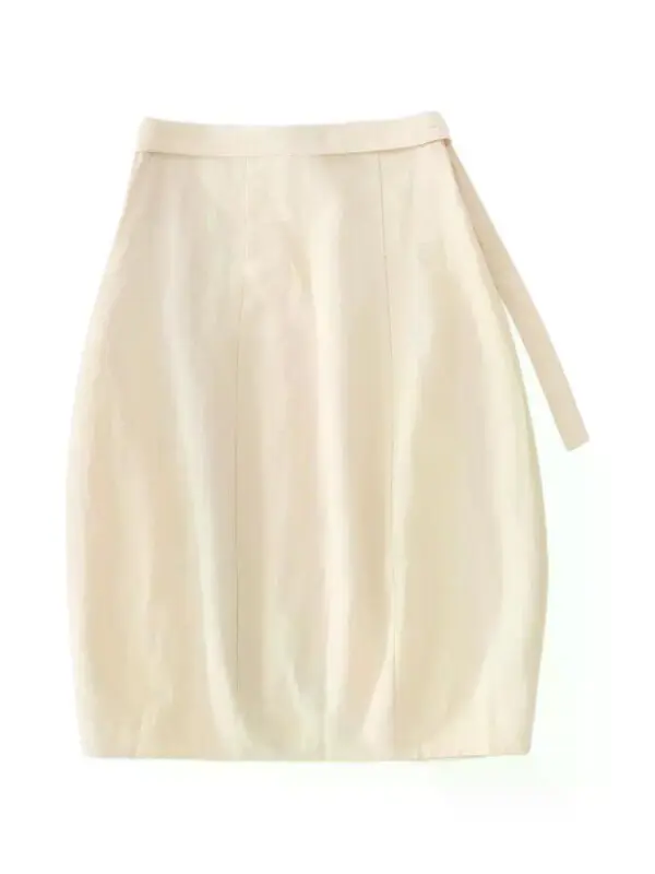 Studio Nicholson Orcha Tie-waist Misi Skirt - Neutrals