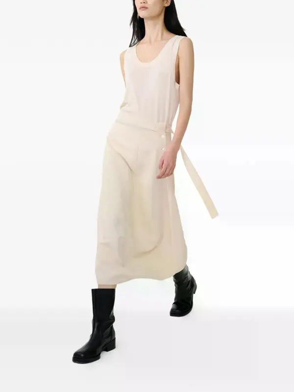 Studio Nicholson Orcha Tie-waist Misi Skirt - Neutrals