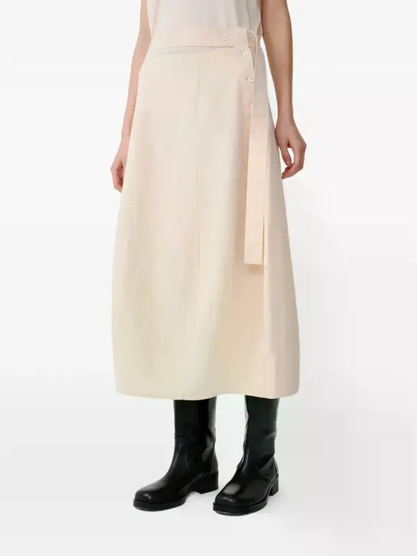 Studio Nicholson Orcha Tie-waist Misi Skirt - Neutrals