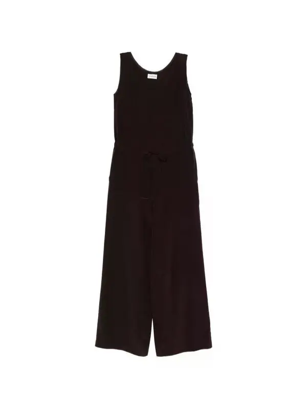 P.a.r.o.s.h Sweet Drawstring Sleeveless Jumpsuit - Brown