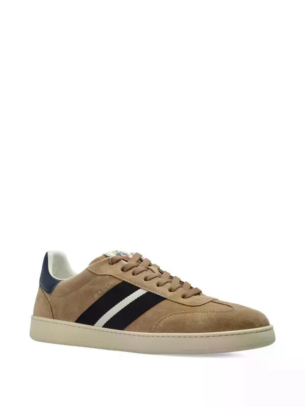 Bally Striped Leather Trainers - Neutrals