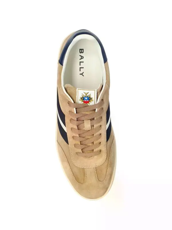 Bally Striped Leather Trainers - Neutrals