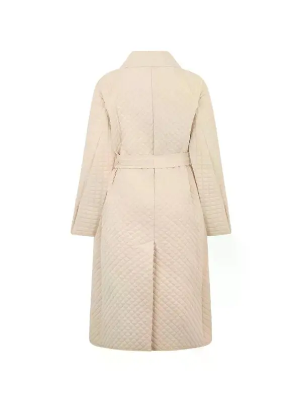 MOORER Quilted Belted Coat