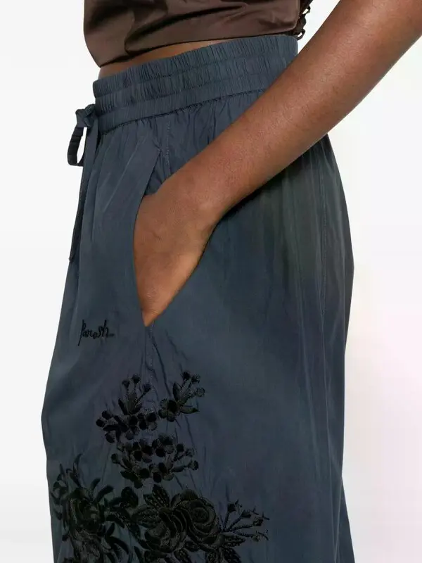 P.a.r.o.s.h Floral-embroidered Trousers