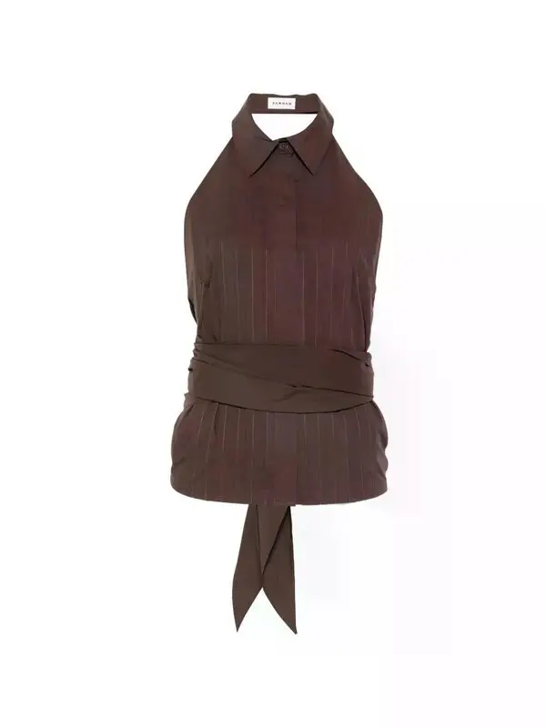 P.a.r.o.s.h Pleated Top - Brown