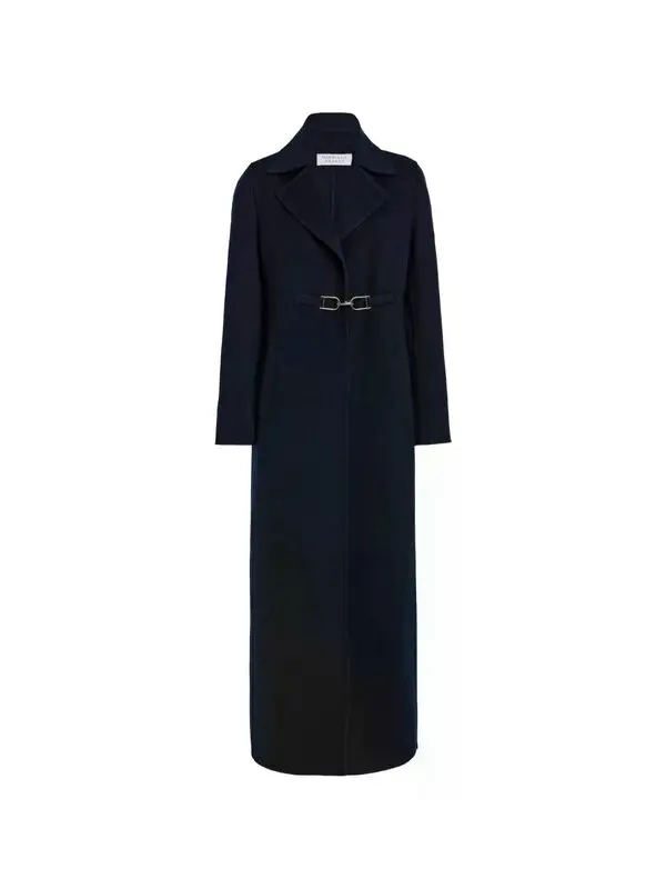 Gabriela Hearst Dee Buckle Cashmere Coat - Blue