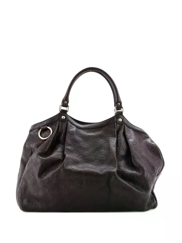 Gucci Sukey Sima Large Tote Bag - Brown