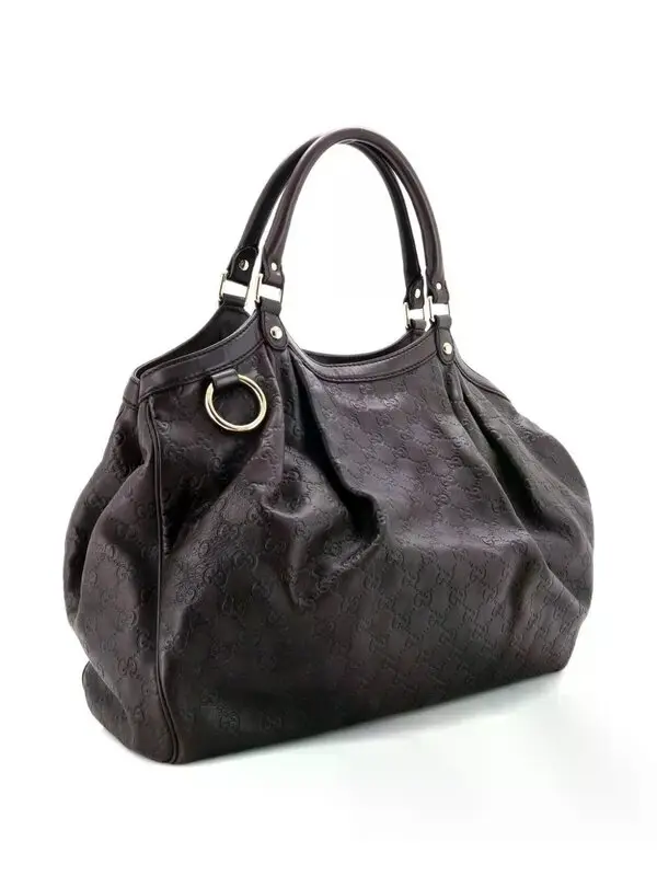Gucci Sukey Sima Large Tote Bag - Brown