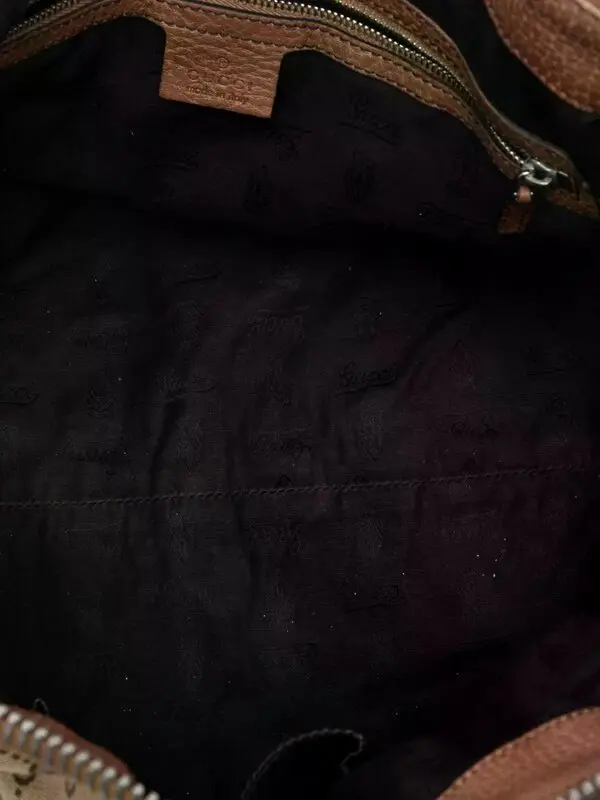 Gucci Gg Canvas Bamboo Bar Tote Bag