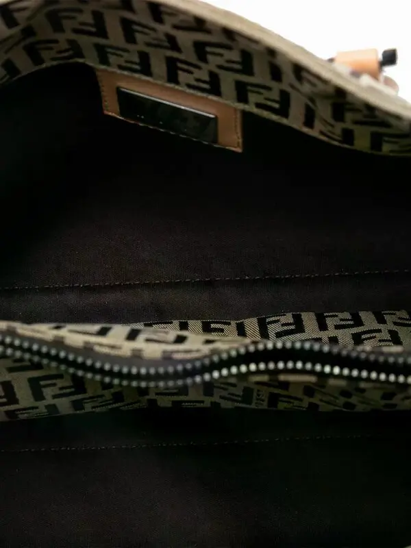 Fendi 2000-2010 Zucchino Canvas Tote Bag - Brown