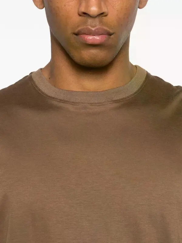 Kiton Crew-neck T-shirt - Brown