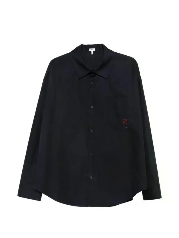 Loewe Logo-embroidery Long-sleeve Shirt