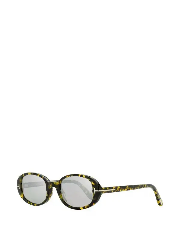 TOM FORD Iggy Oval-frame Sunglasses - Brown