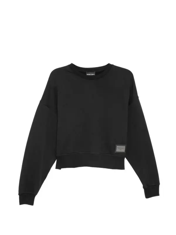 Emporio Armani Boxy Cropped Sweatshirt